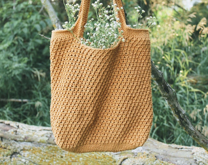 CROCHET PATTERN / Crochet Market Tote Crochet Pattern / Boho - Etsy
