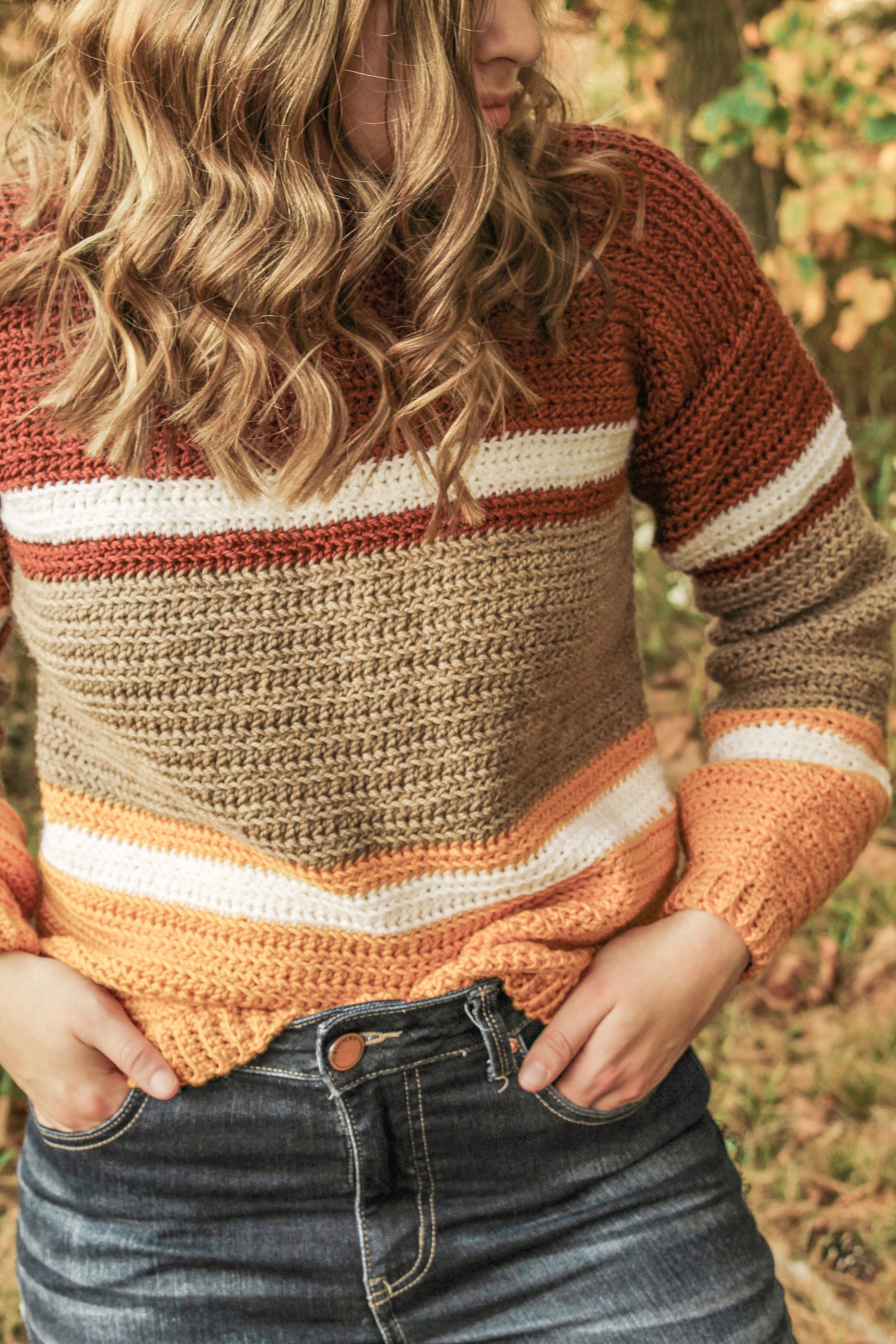 CROCHET PATTERN / Easy Color Block Crochet Sweater Pattern - Etsy