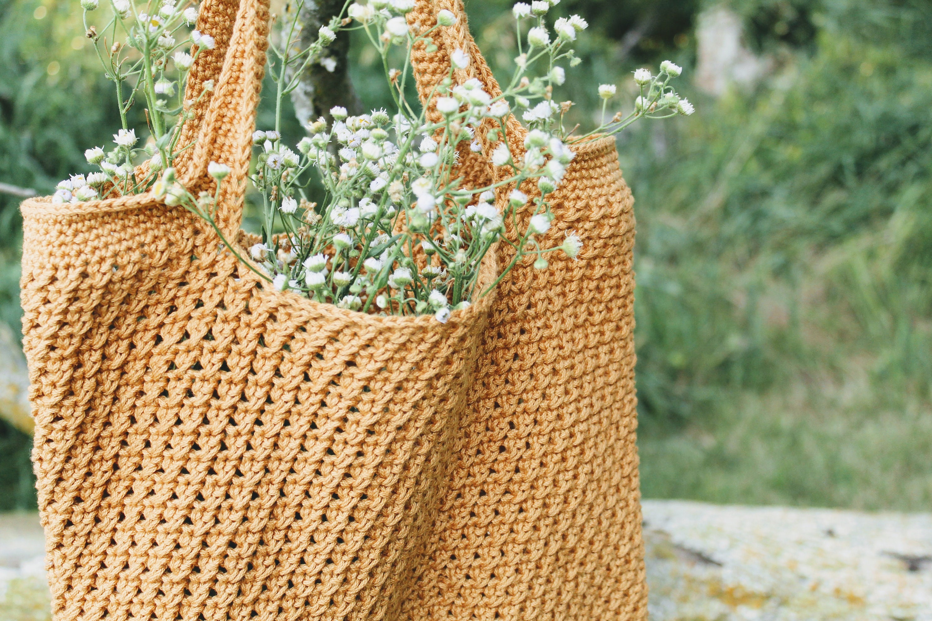 CROCHET PATTERN / Crochet Market Tote Crochet Pattern / Boho - Etsy