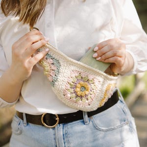 CROCHET PATTERN | Granny Square Belt Bag | Easy Crochet Crossbody Bag ...