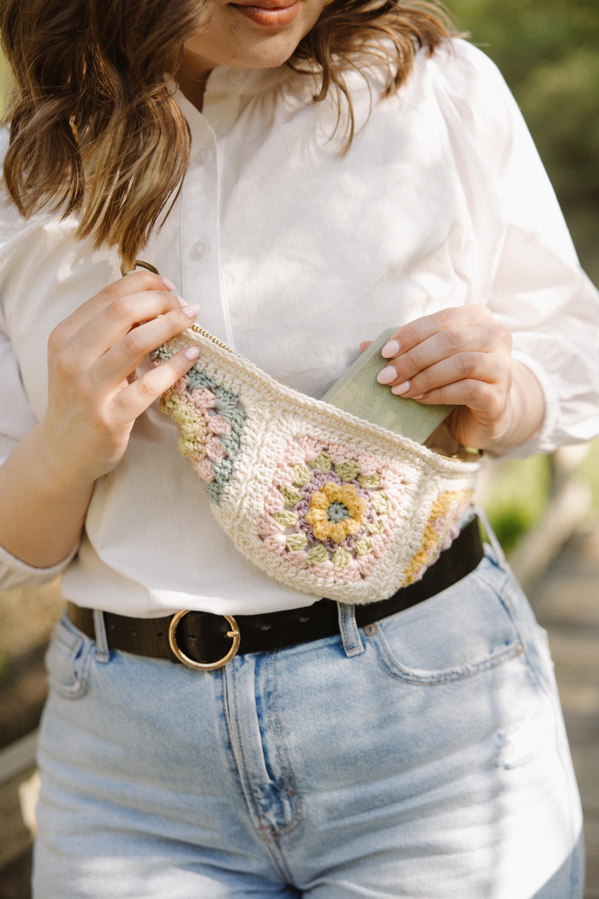 CROCHET PATTERN | Granny Square Belt Bag | Easy Crochet Crossbody Bag ...