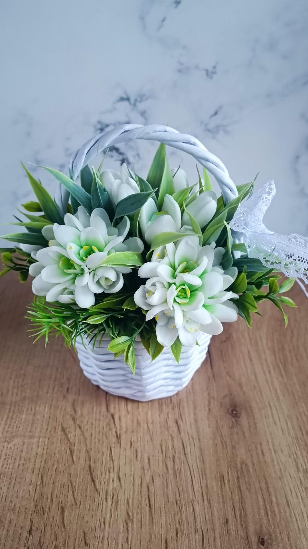 Snowdrop Soap Flower Bouquet | Handmade Spring Gift - Etsy