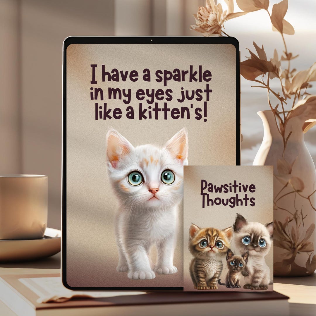 Cat Affirmation Cards, Positive Quotes, Cat Lover Gifts, Inspirational ...
