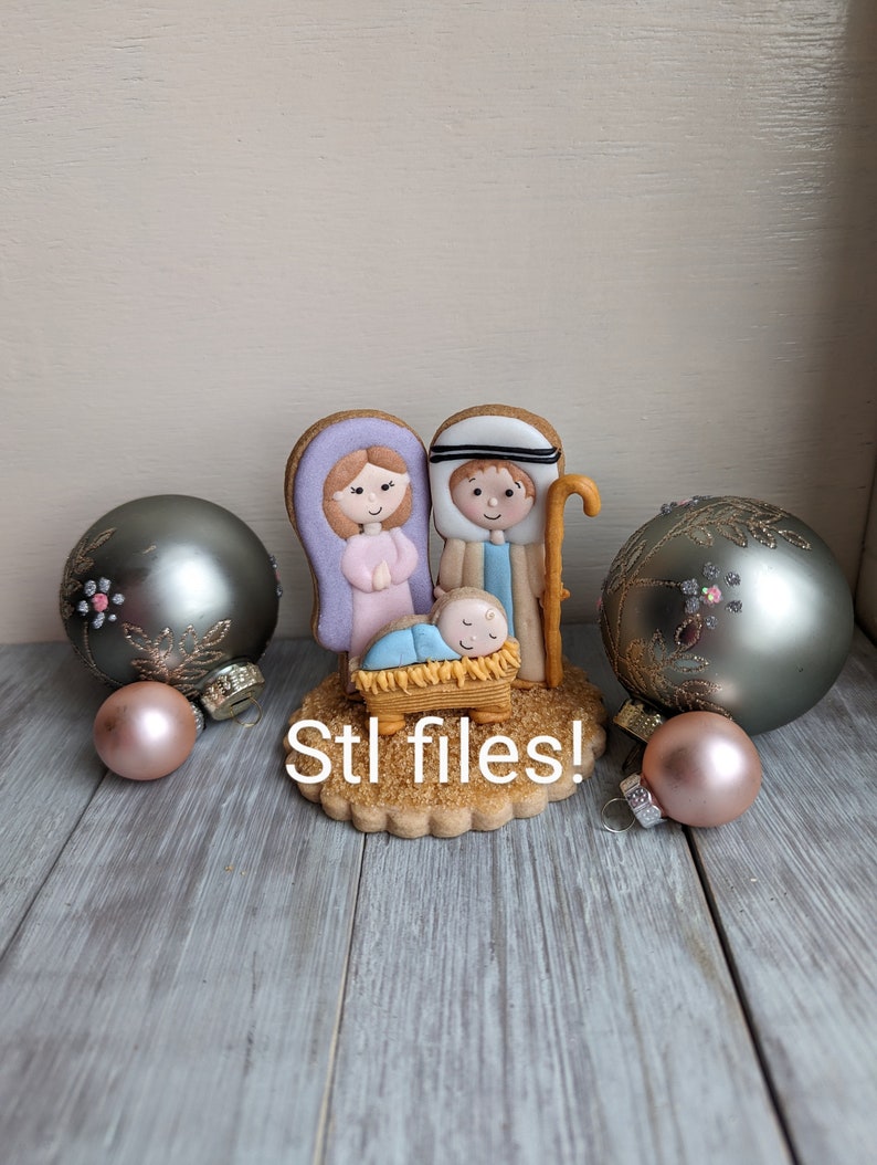 STL FILE Basic Nativity Scene Set - Etsy