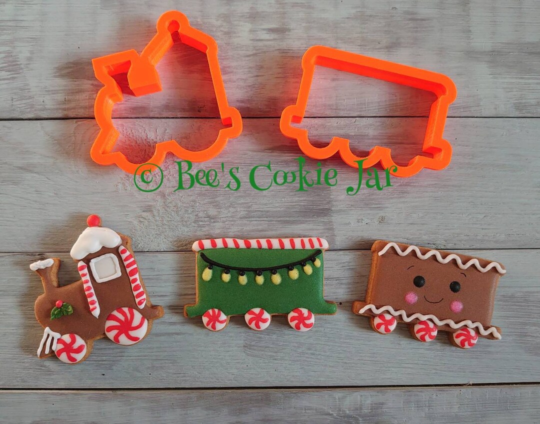 Christmas Train Cookie Cutter Set - Etsy