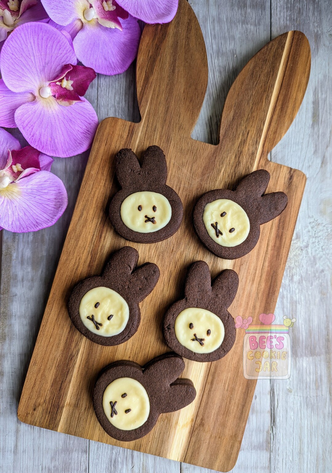STL File Double Bunny Face Cookies - Etsy