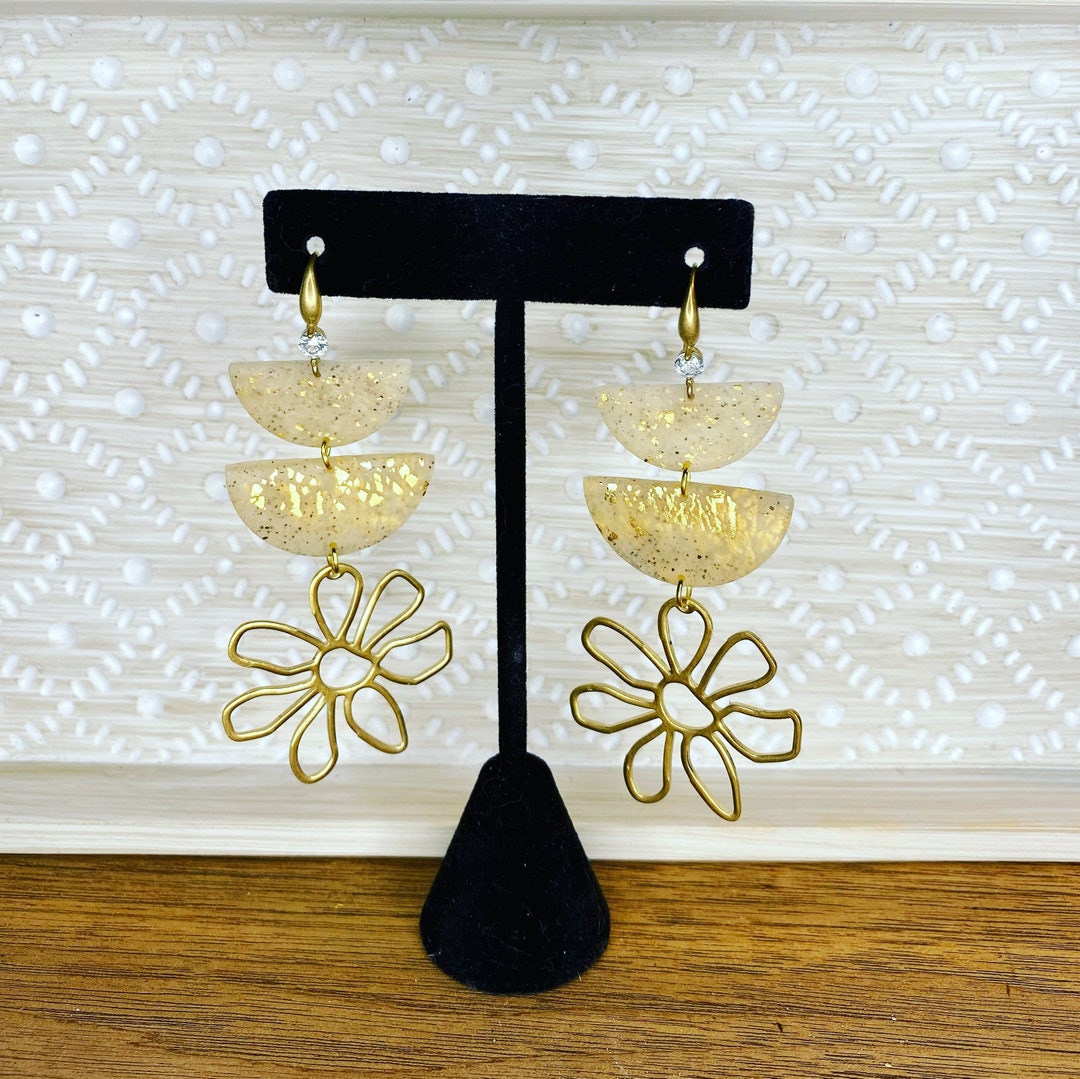 Dangle Sparkle Flowers - Etsy