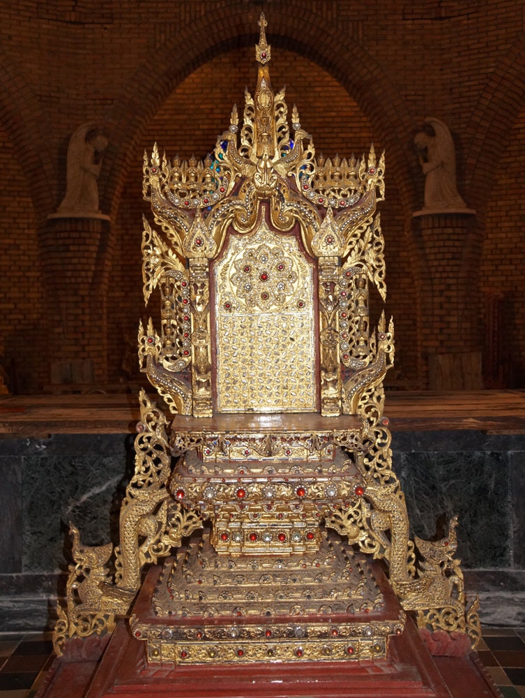 Large Antique Burmese Throne From Burma 19th Century - Etsy