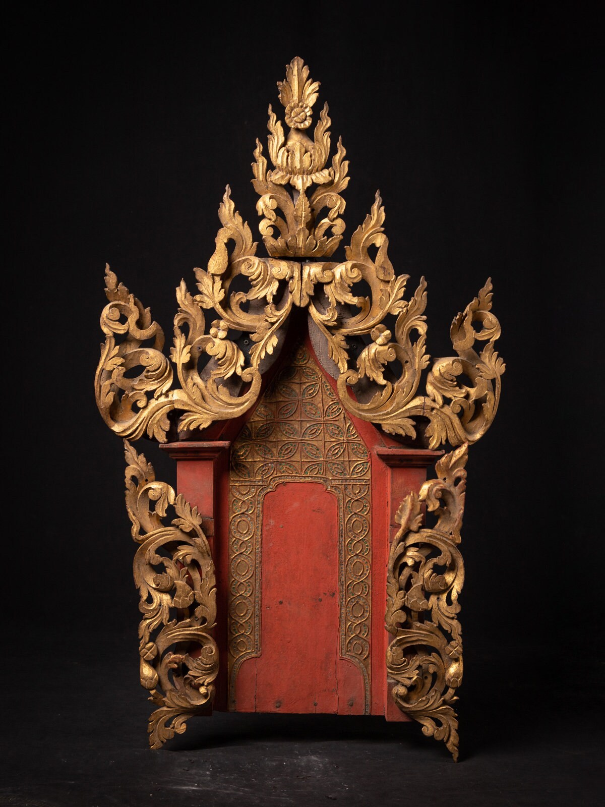 Antique Wooden Burmese Temple Panel From Burma, 19th Century - Etsy