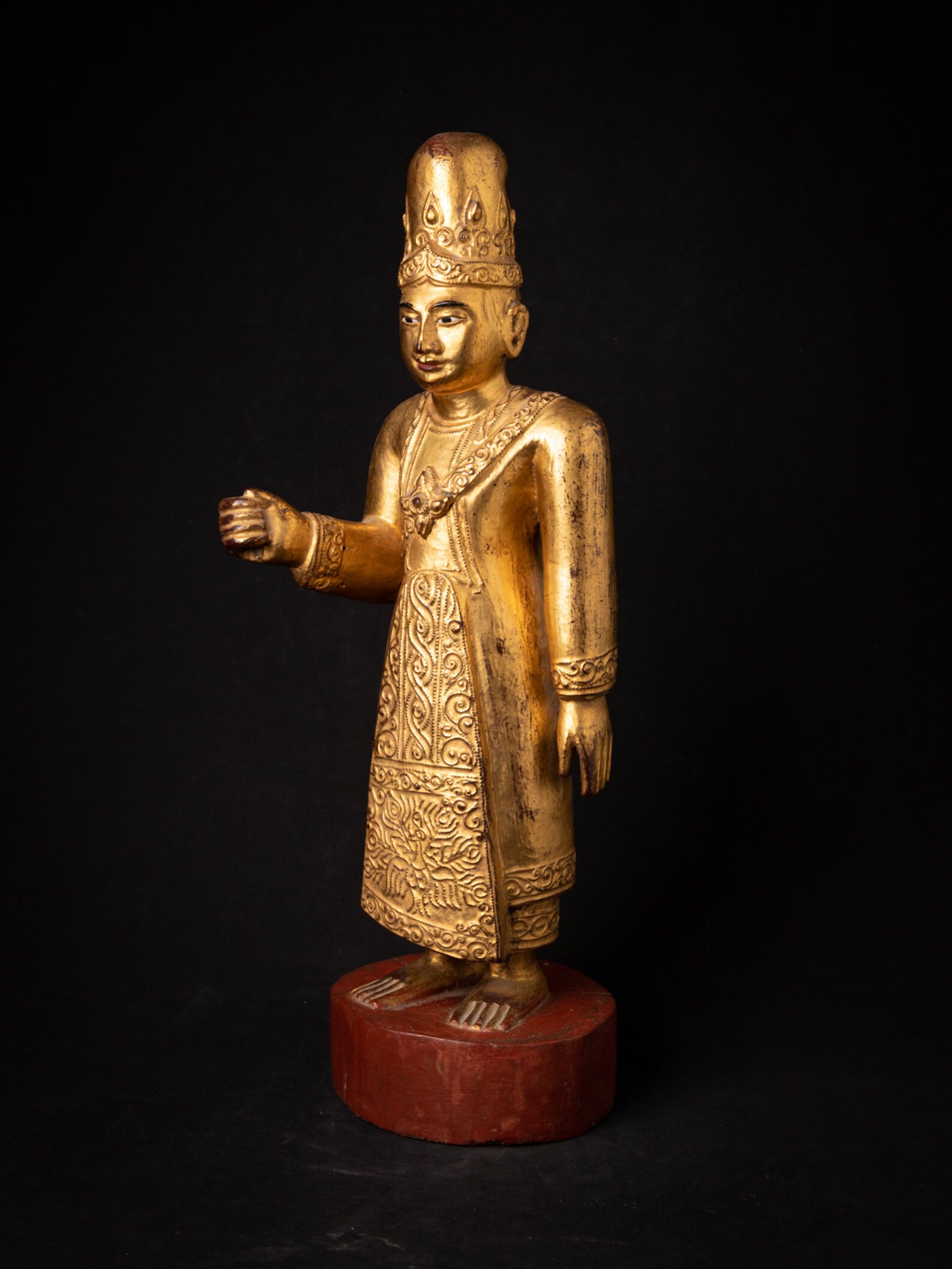 Antique Wooden Burmese Nat Statue From Burma, 19th Century - Etsy
