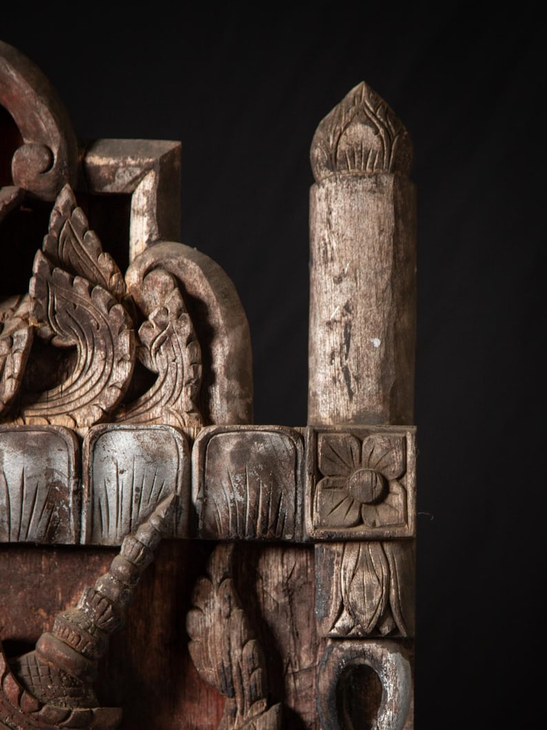 Pair Antique Wooden Burmese Temple Doors From Burma (myanmar), 19th ...