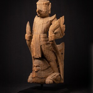 Special and Large Antique Wooden Garuda Statue From Burma, 17th Century ...