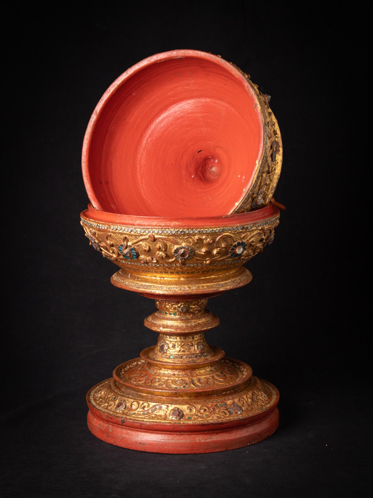 Antique Burmese Gilded Offering Vessel From Burma, 19th Century - Etsy