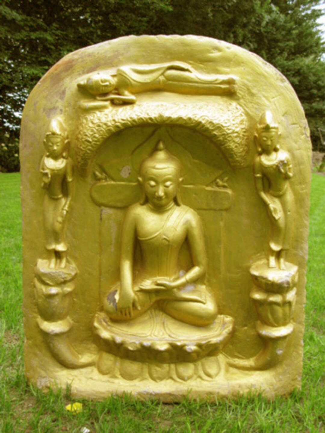 Old Buddha Plate From Burma, Early 20th Century - Etsy