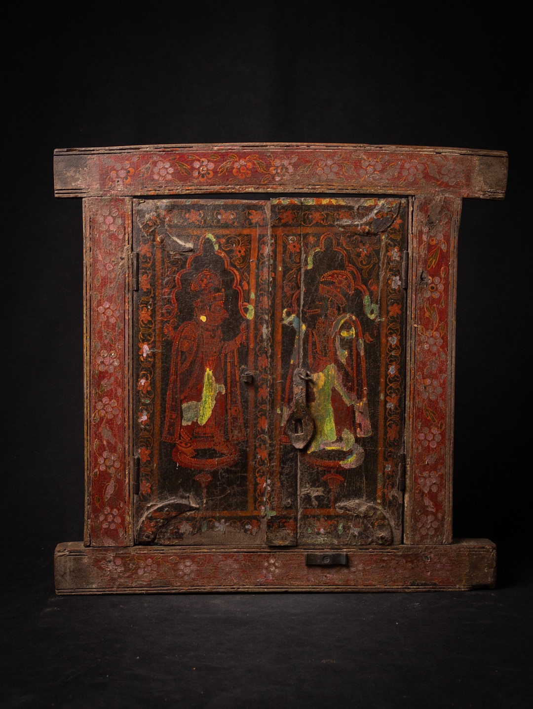 Antique Indian Painted Wooden Frame / Panel From India, 19th Century - Etsy