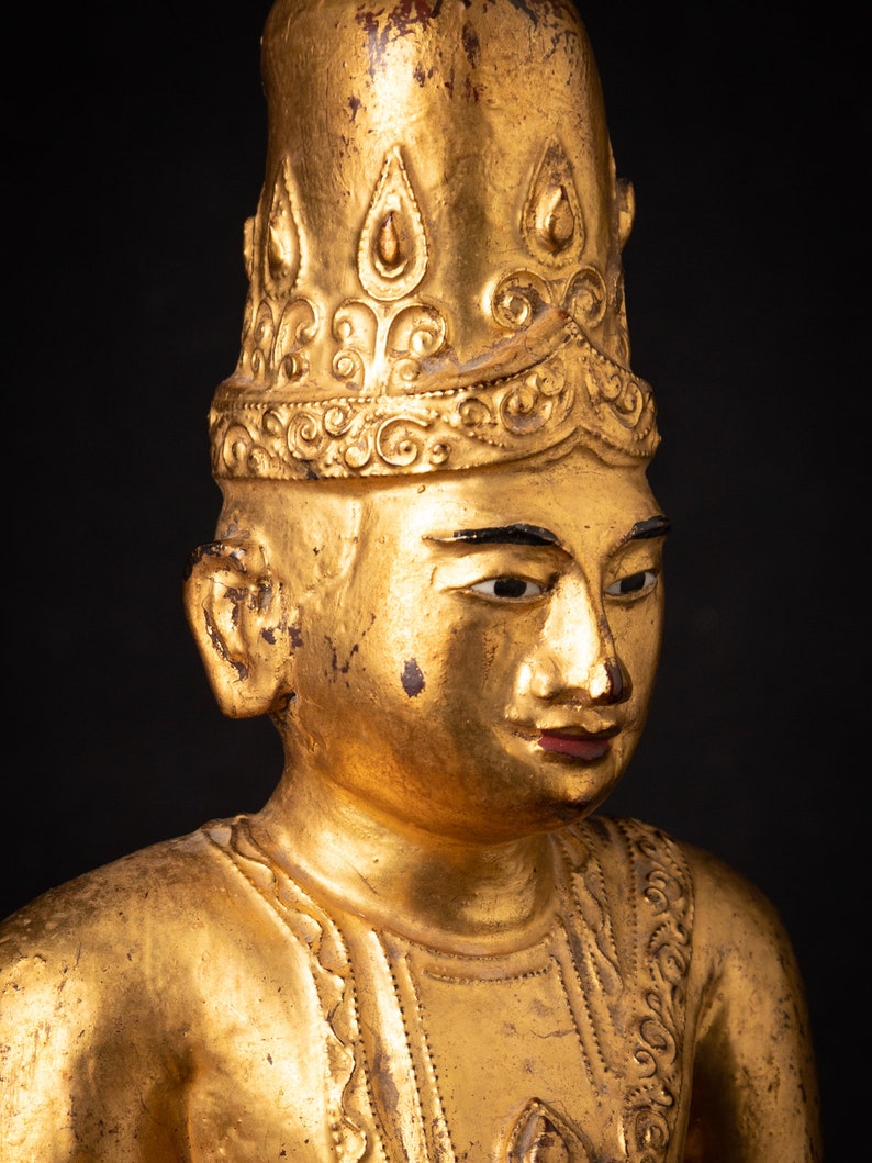 Antique Wooden Burmese Nat Statue From Burma 19th Century - Etsy