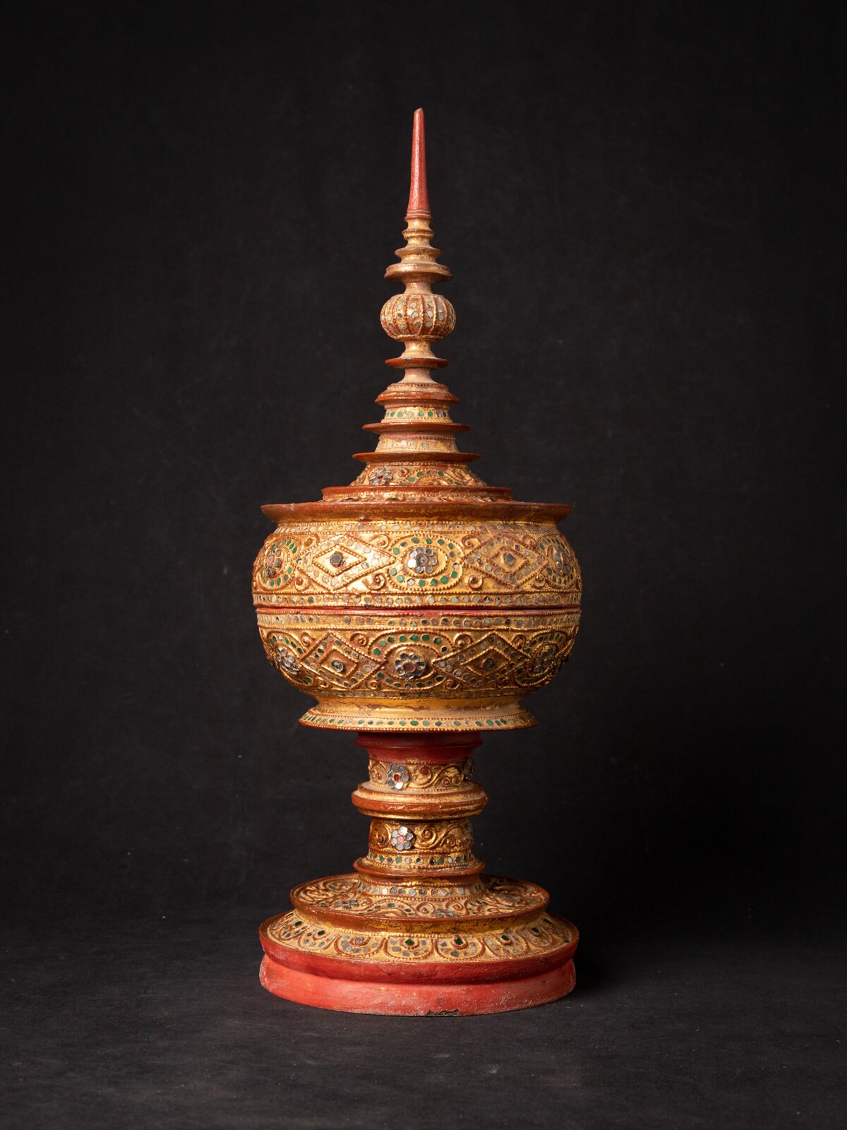 Antique Wooden Burmese Offering Vessel From Burma, 19th Century - Etsy
