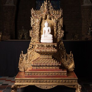 Large Antique Burmese Throne From Burma 19th Century - Etsy