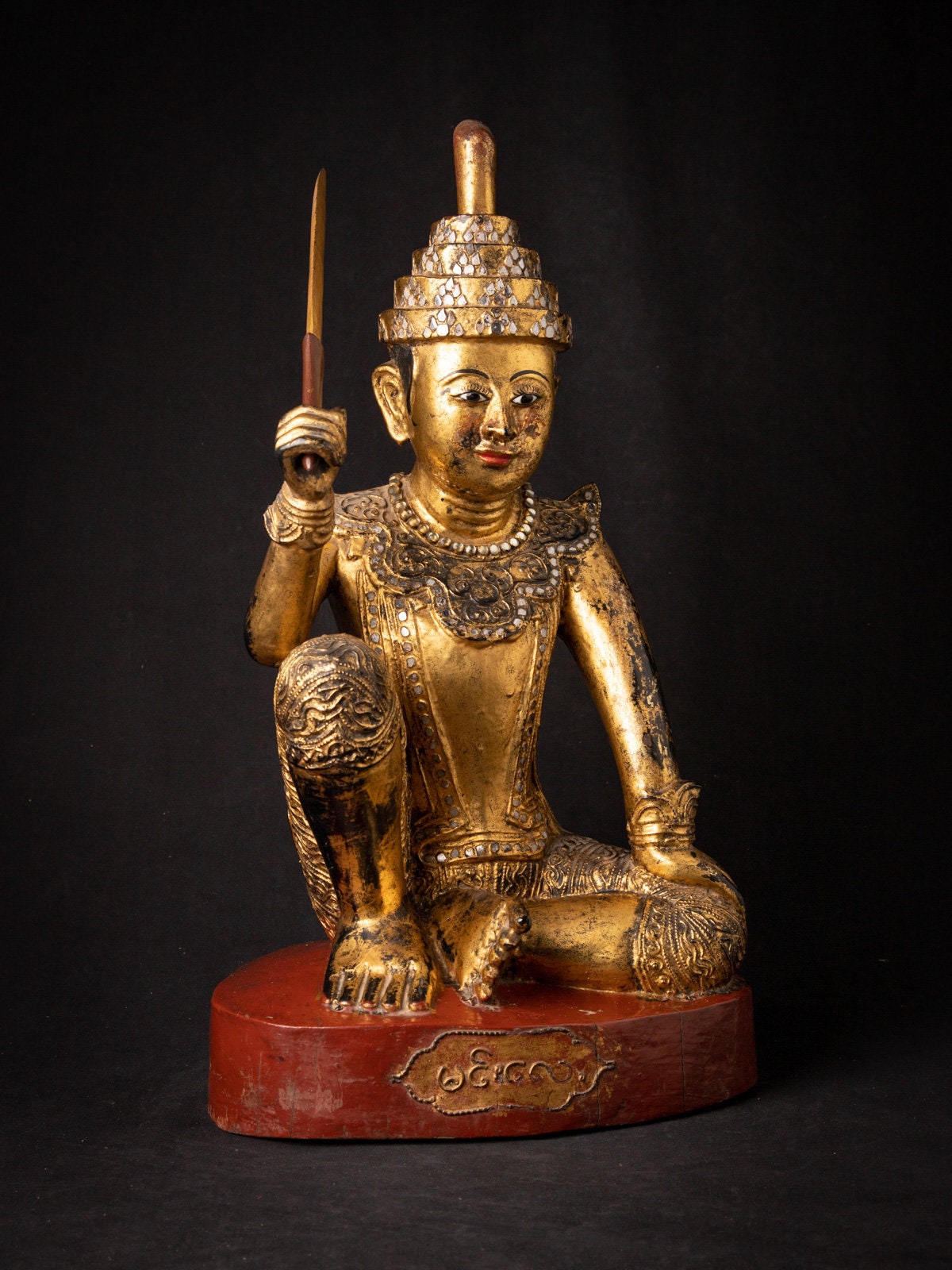 Antique Wooden Burmese Nat Statue From Burma, 19th Century - Etsy