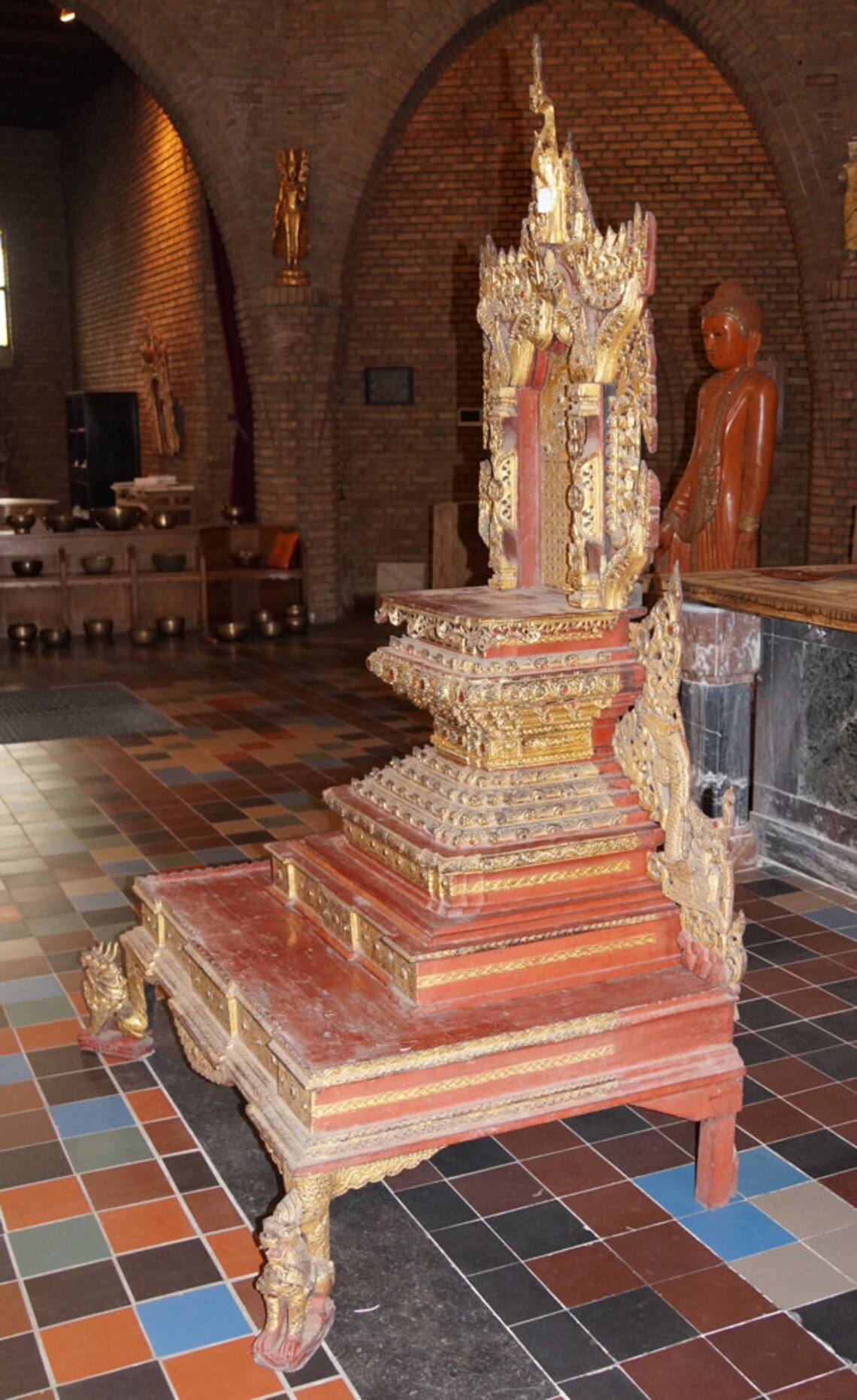 Large Antique Burmese Throne From Burma, 19th Century - Etsy