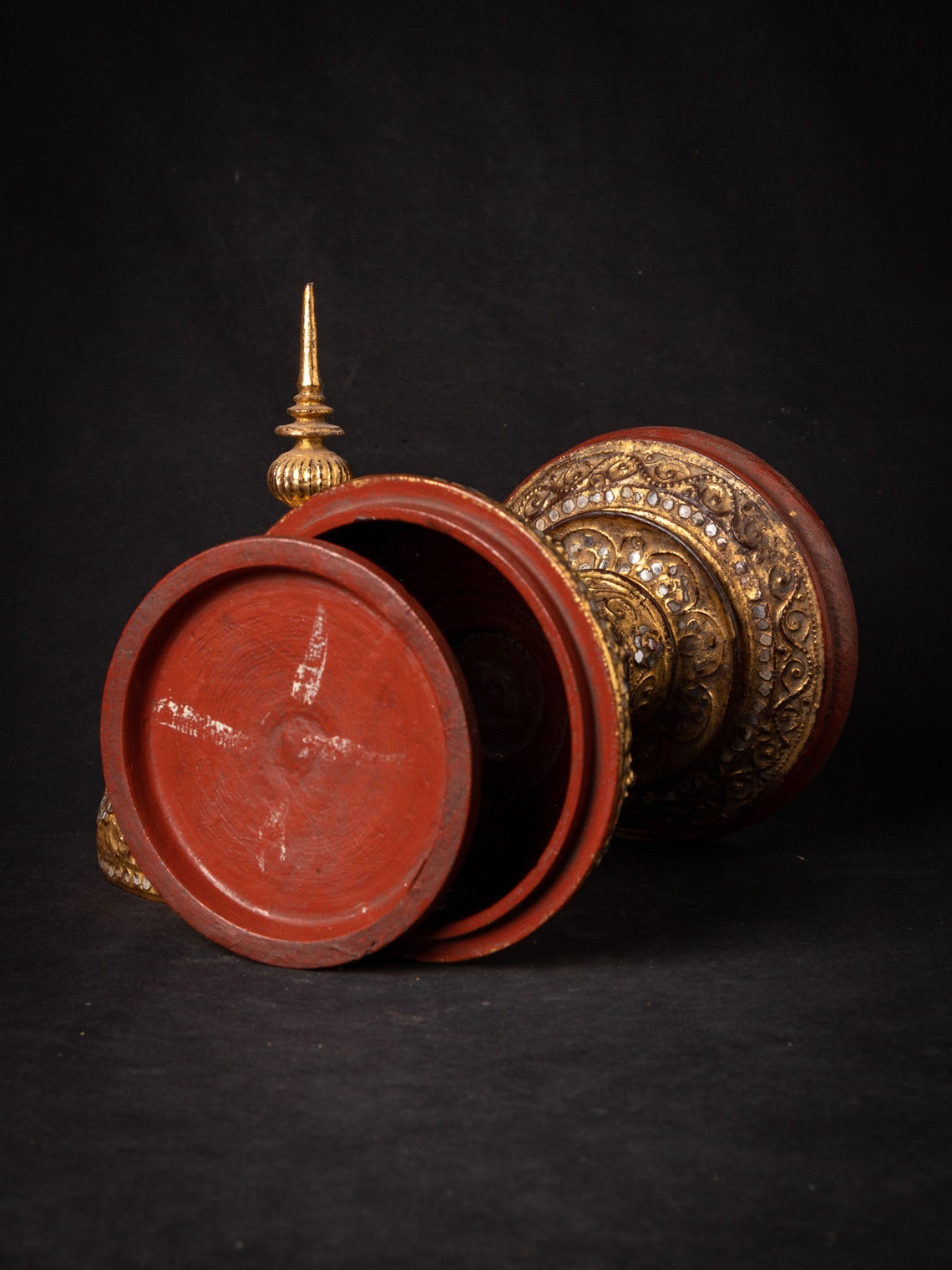 Antique Wooden Burmese Offering Vessel From Burma 19th - Etsy