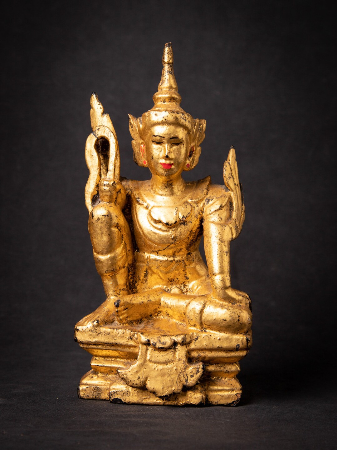 Antique Wooden Burmese Nat Statue From Burma, 19th Century - Etsy
