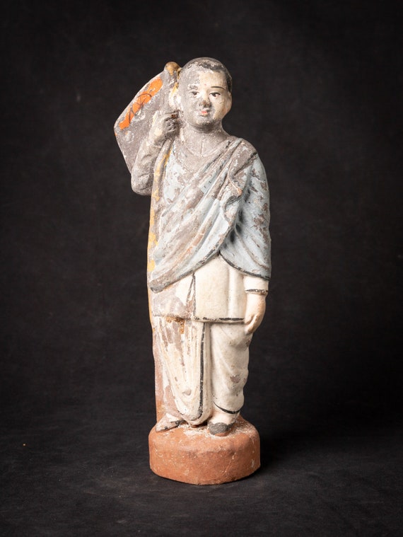 Antique Pottery Statue of Indian Figure From India Early 20th - Etsy