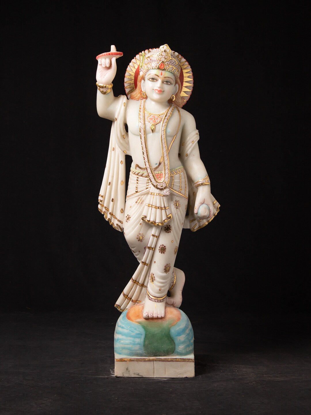 Marble Vishnu Statue From India From India - Etsy