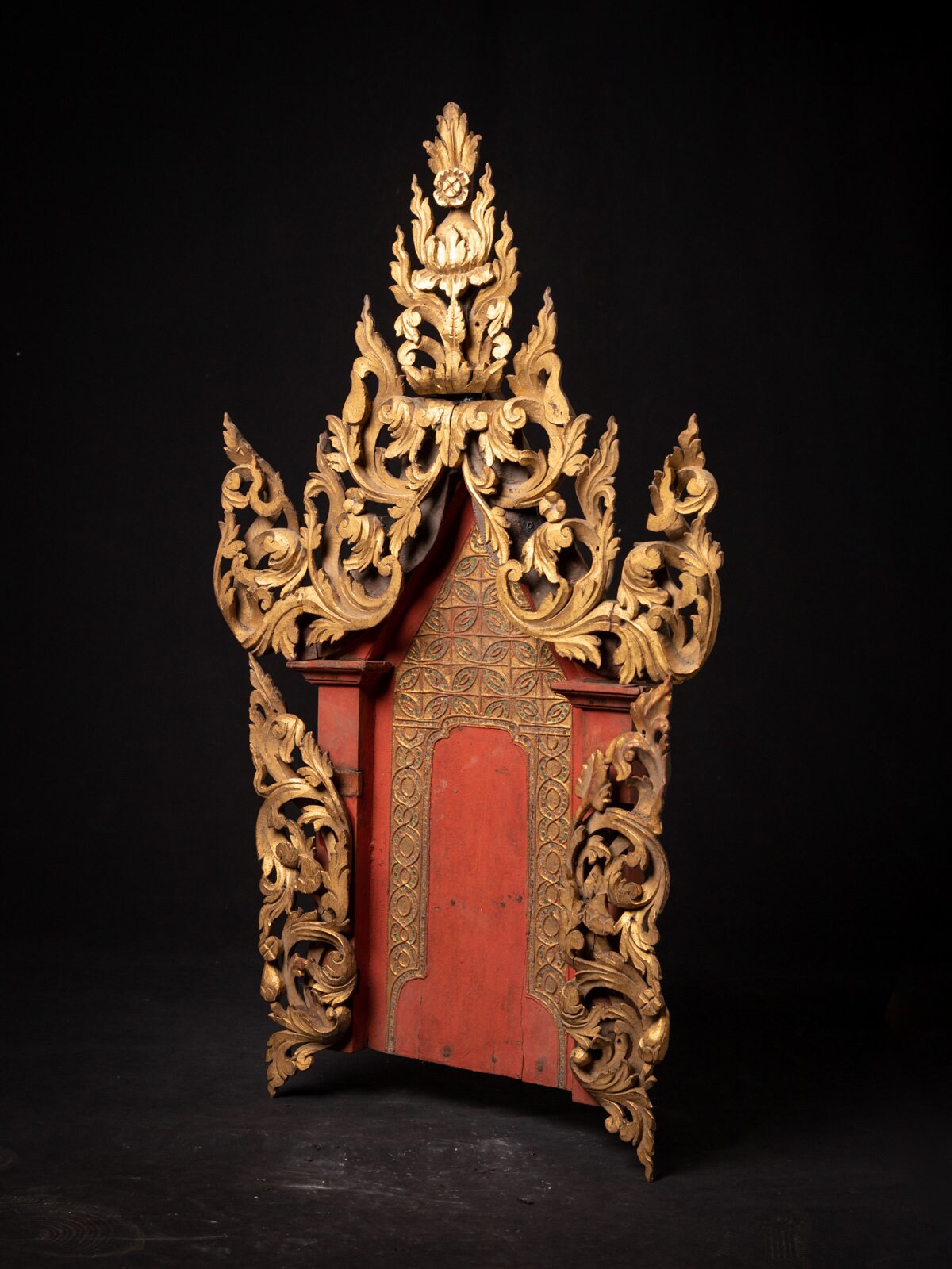 Antique Wooden Burmese Temple Panel From Burma, 19th Century - Etsy