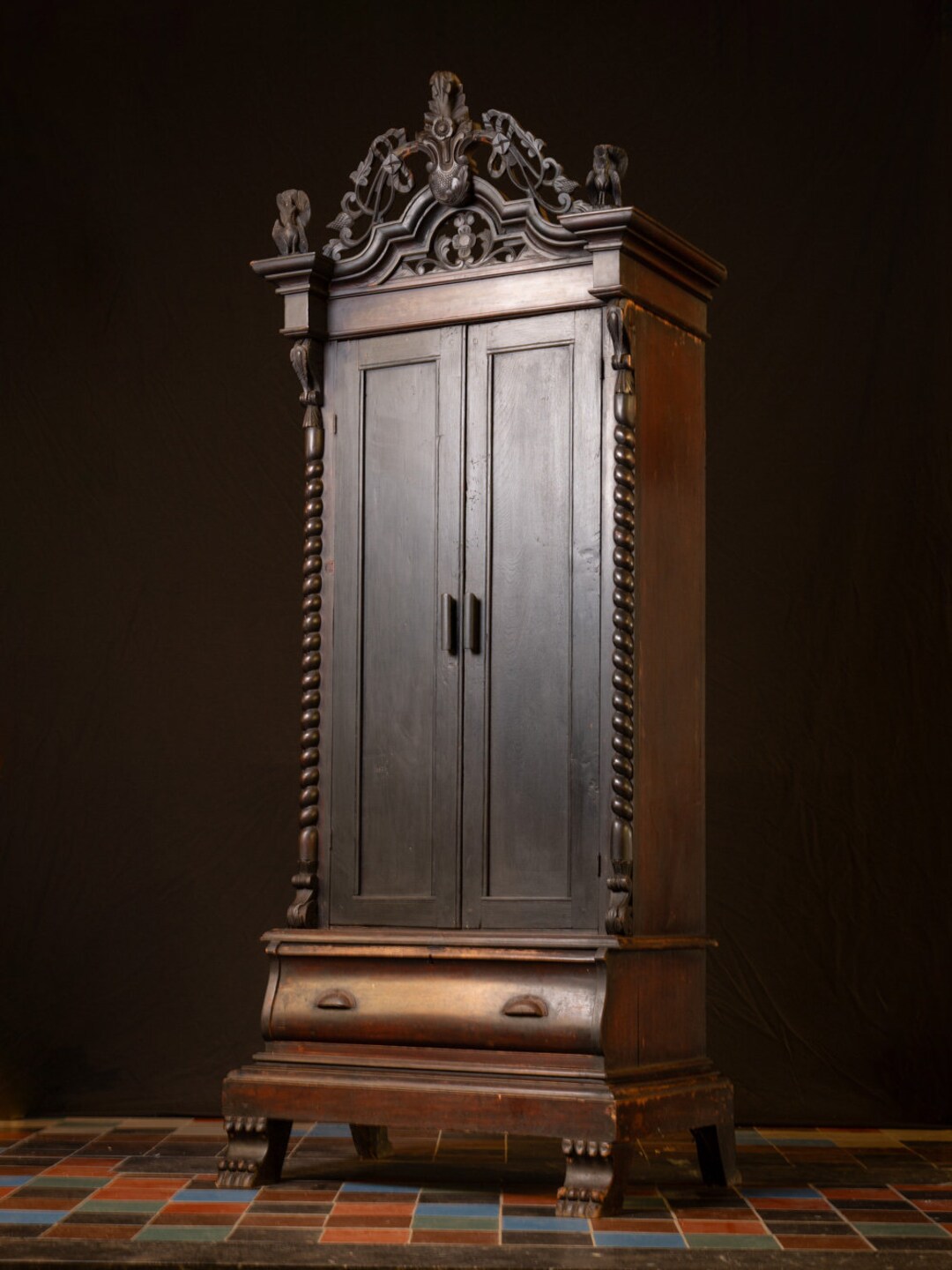 Large Antique Burmese Temple Cabinet From Burma, 19th Century - Etsy