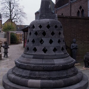 Large Lavastone Stupa From Indonesia - Etsy