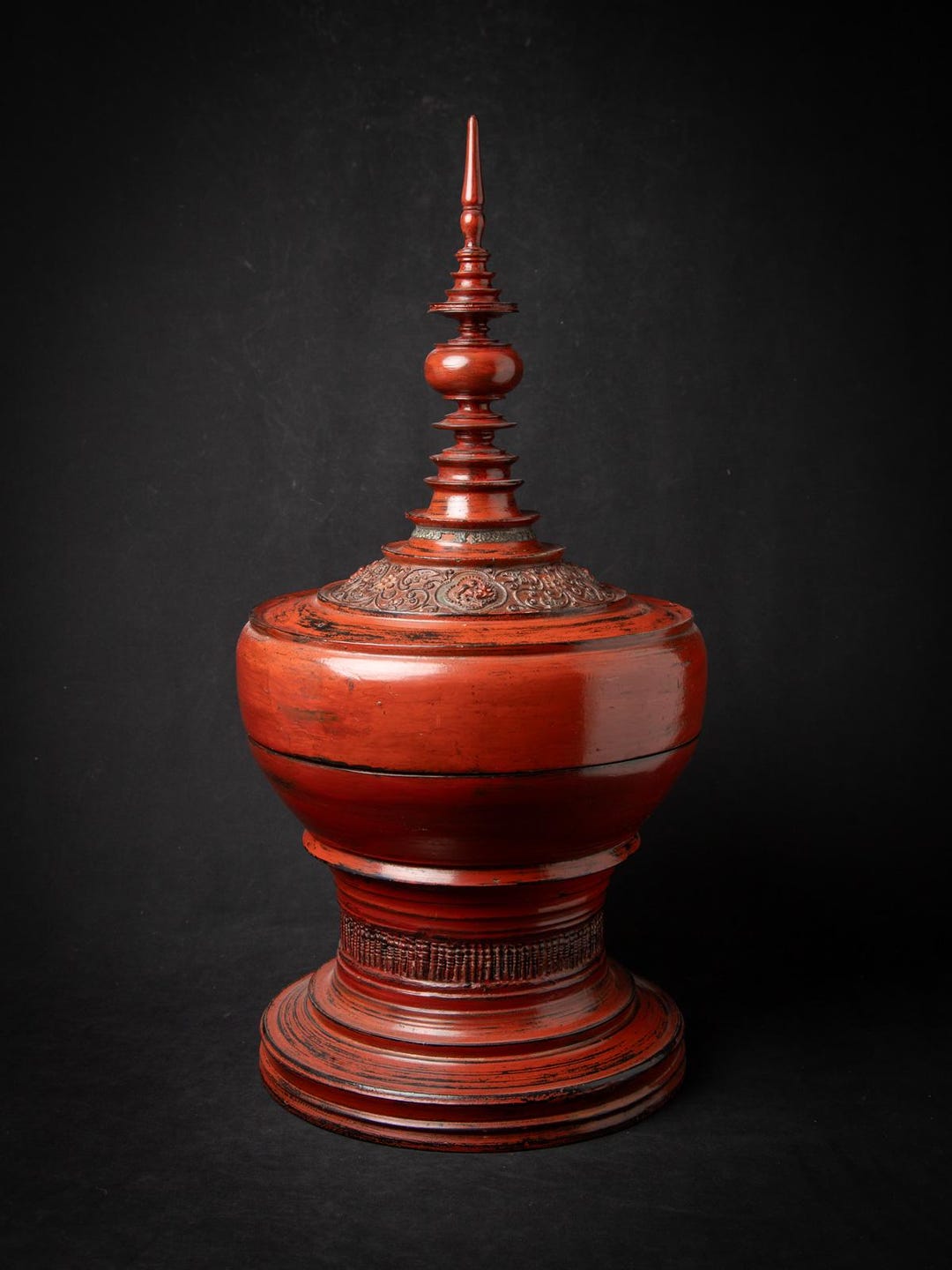 Antique Wooden Burmese Offering Vessel From Burma, 19th Century - Etsy