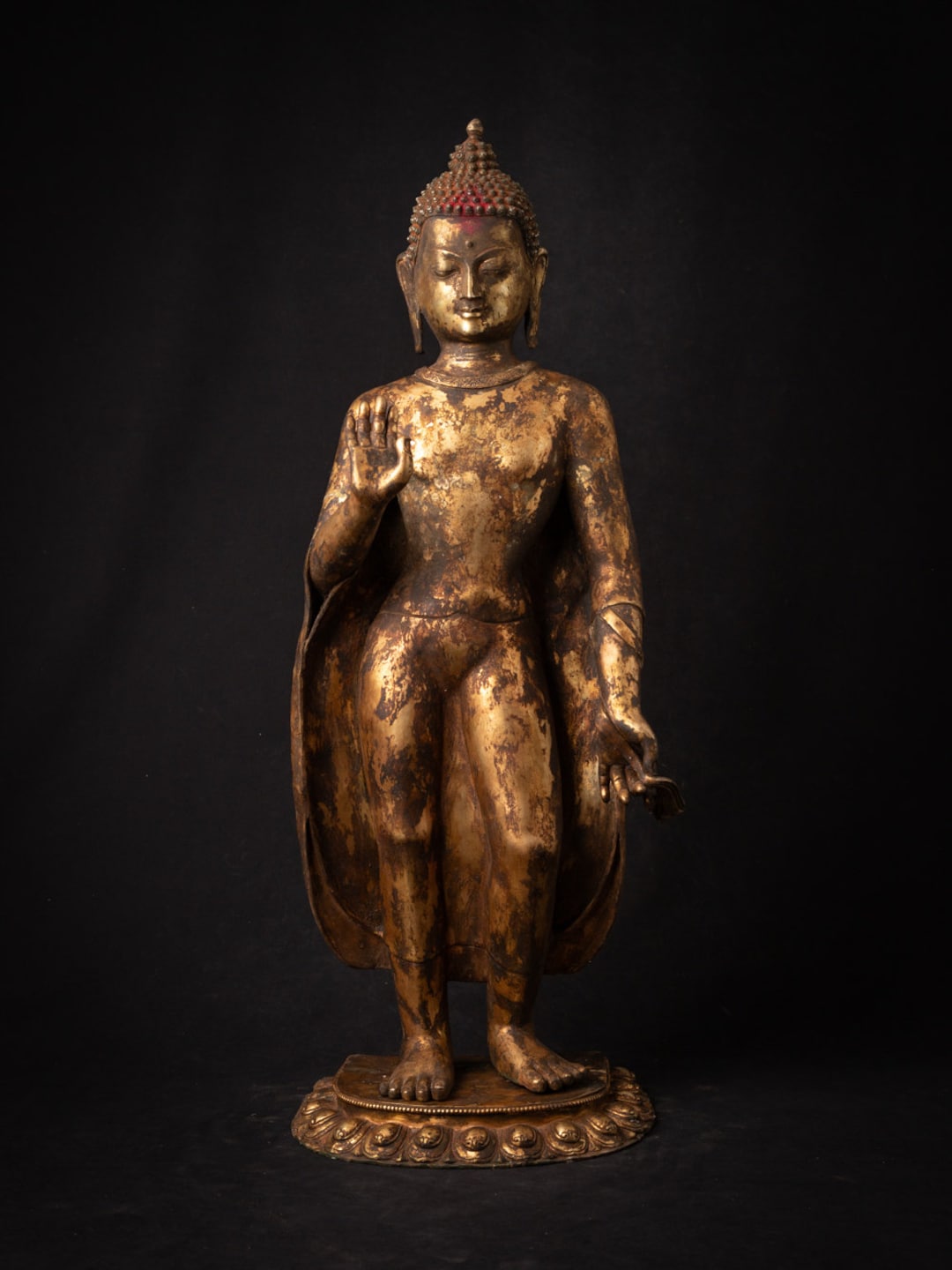Large Antique Nepali Buddha Statue From Nepal, 19th Century - Etsy
