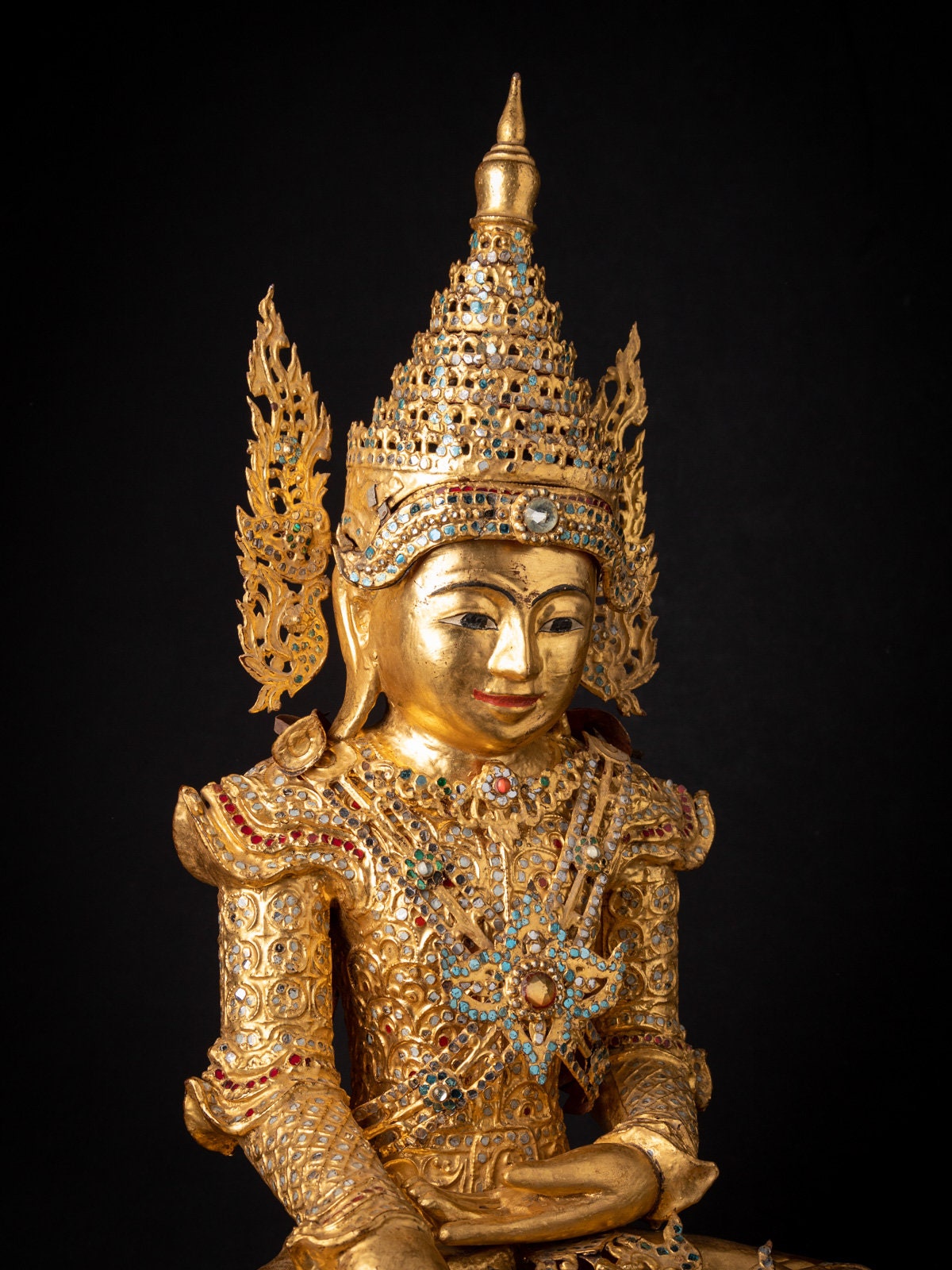 Special Burmese Crowned Buddha Statue From Burma, 19th Century - Etsy
