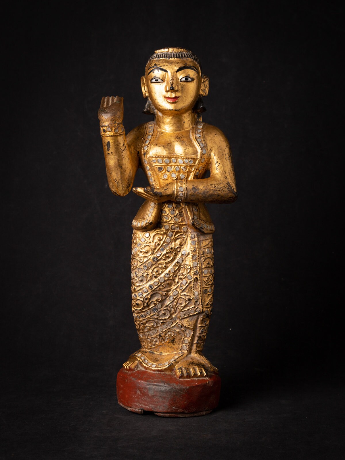 Antique Wooden Burmese Nat Statue From Burma, 19th Century - Etsy