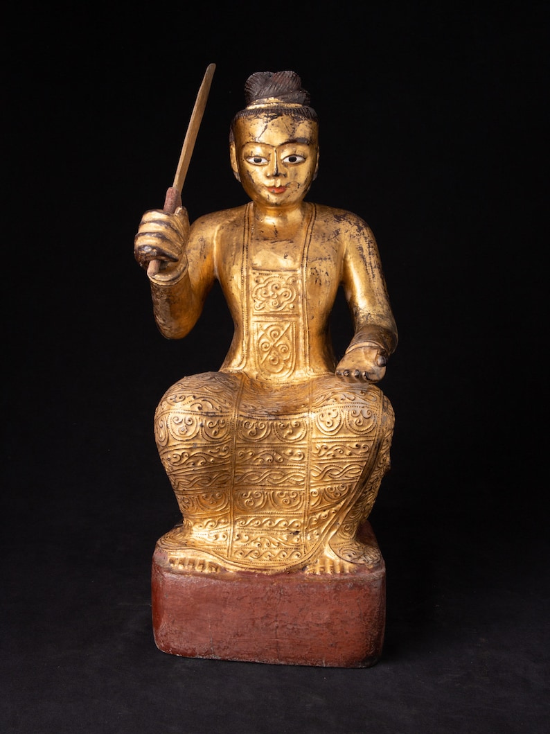Antique Burmese Nat Statue From Burma, 19th Century - Etsy