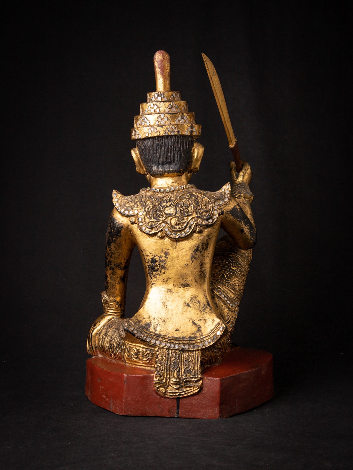 Antique Wooden Burmese Nat Statue From Burma, 19th Century - Etsy