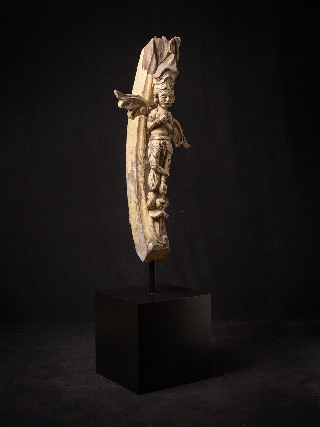 Antique Wooden Figure From Indian Temple From India, 19th Century - Etsy
