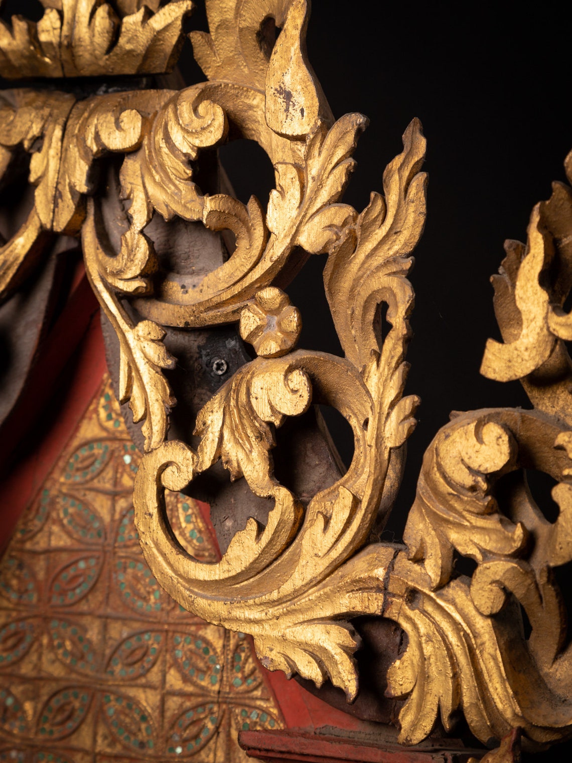 Antique Wooden Burmese Temple Panel From Burma, 19th Century - Etsy