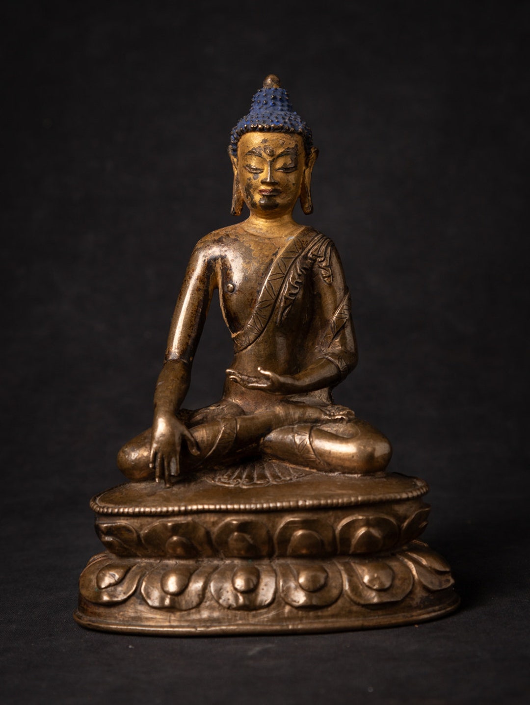 Very Special Antique Tibetan Buddha Statue From Tibet, 15th Century - Etsy