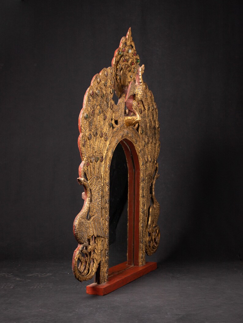 Antique Wooden Burmese Temple Panel From Burma, 19th Century - Etsy