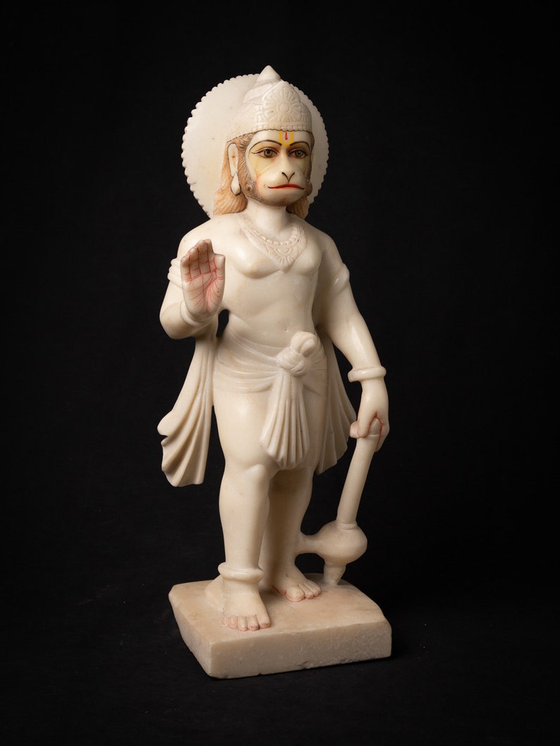 Old Indian Marble Hanuman Statue From India, Middle 20th Century - Etsy