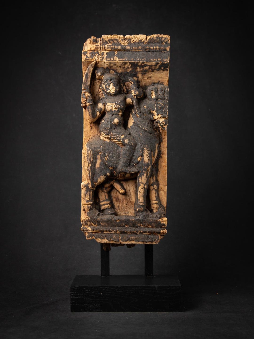 Antique Wooden Indian Temple Panel From India, 18th Century - Etsy