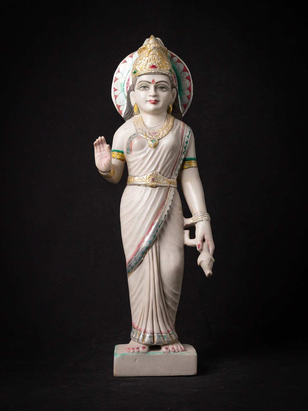 Old Marble Radha Statue From India, Late 20th Century - Etsy
