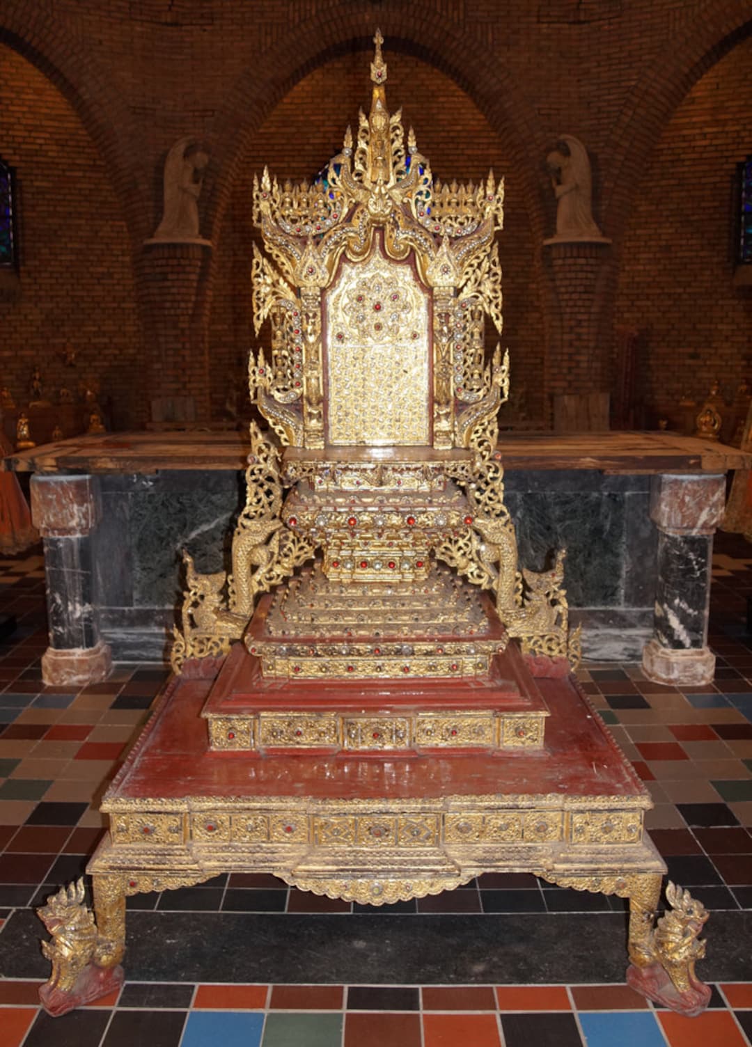 Large Antique Burmese Throne From Burma, 19th Century - Etsy