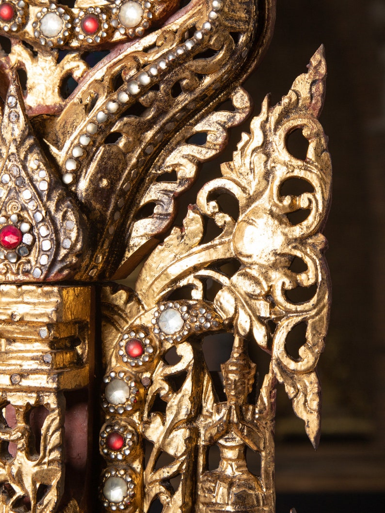 Large Antique Burmese Throne From Burma, 19th Century - Etsy