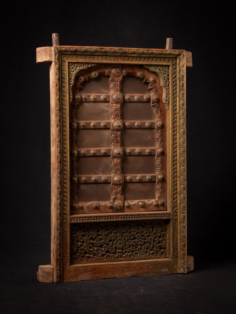 Antique Wooden Indian Window Frame From India, 19th Century - Etsy