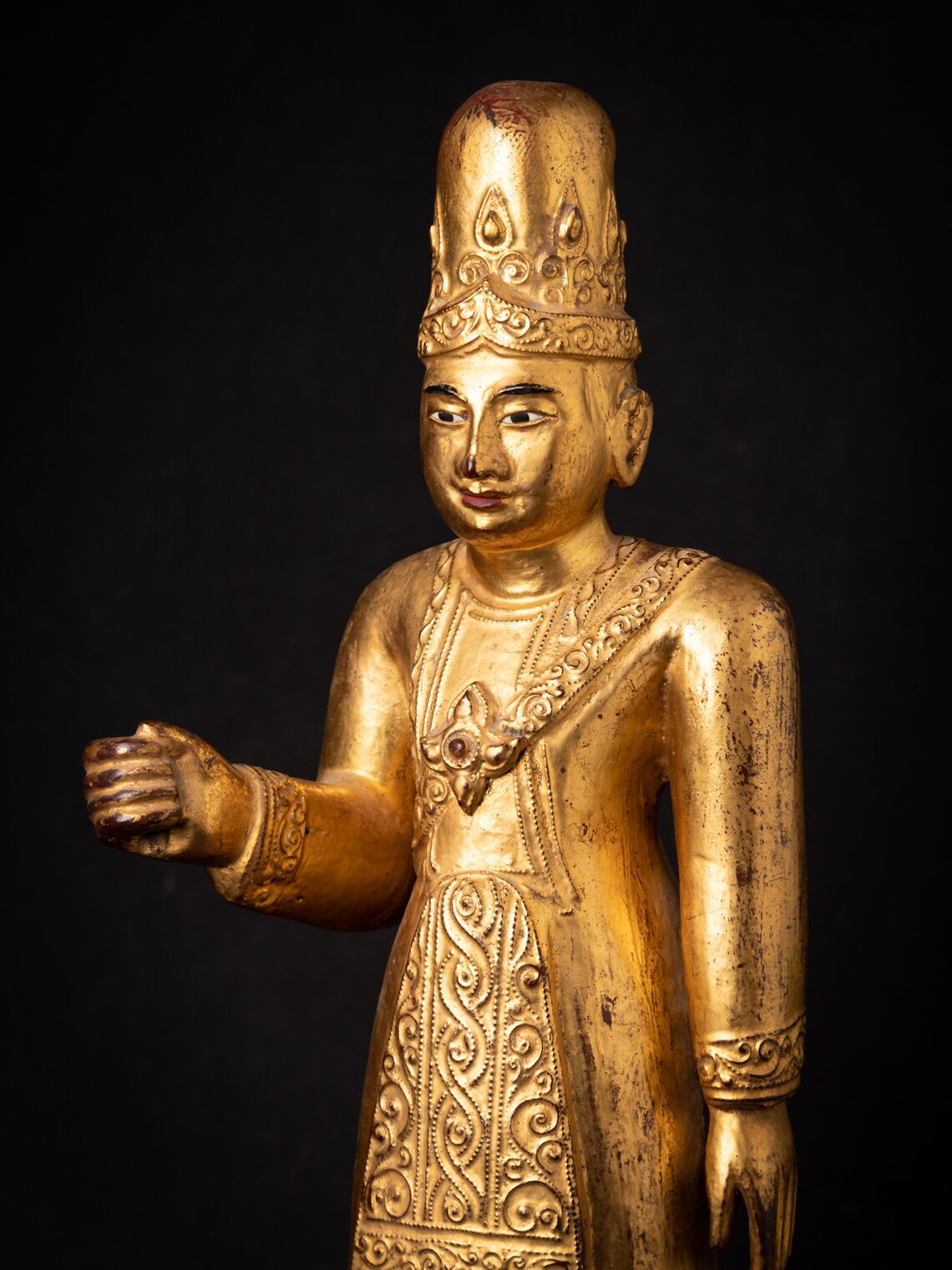 Antique Wooden Burmese Nat Statue From Burma 19th Century - Etsy