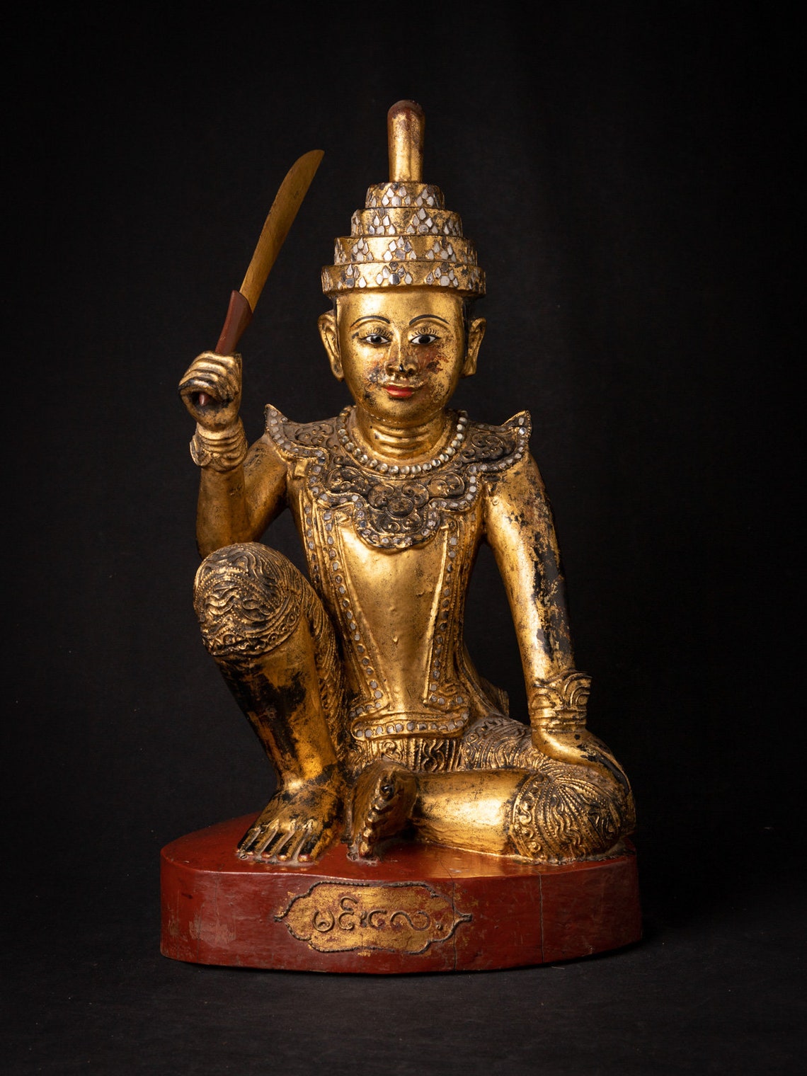 Antique Wooden Burmese Nat Statue From Burma, 19th Century - Etsy