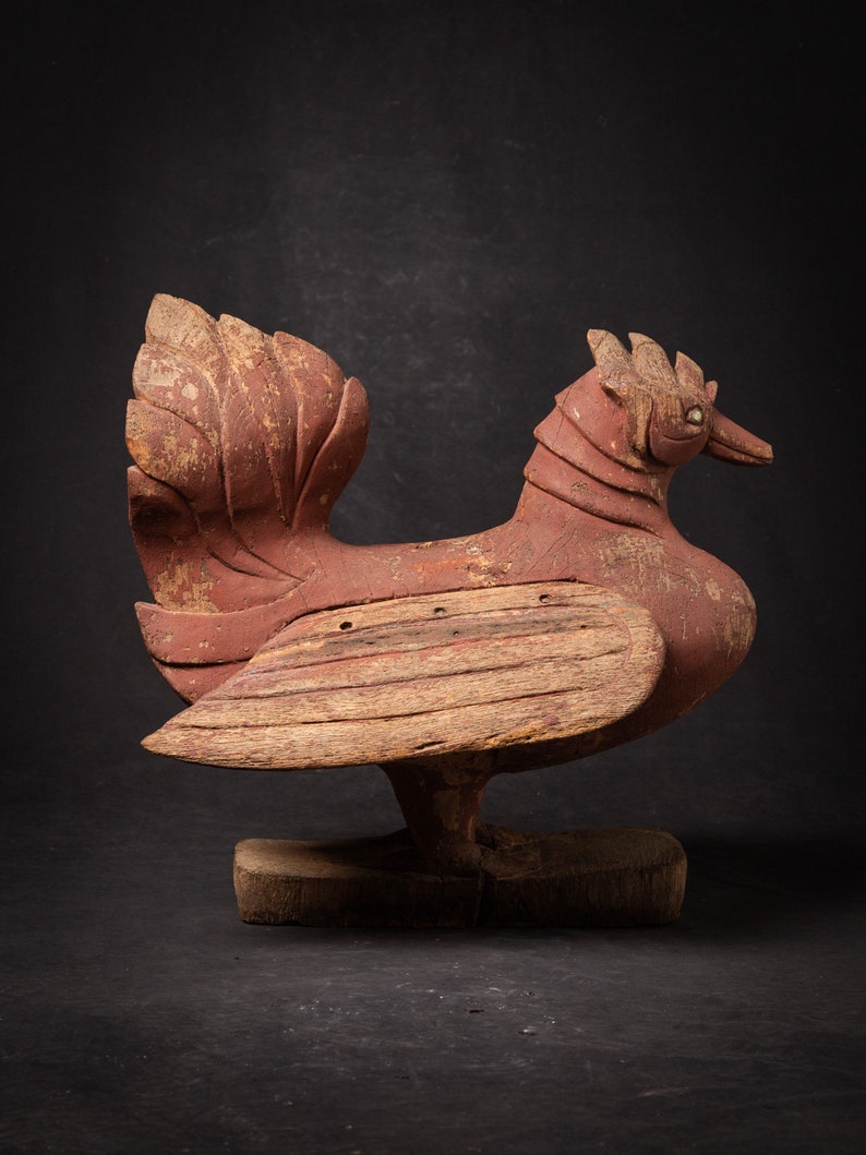 Antique Wooden Burmese Hintha Bird From Burma 18th Century - Etsy